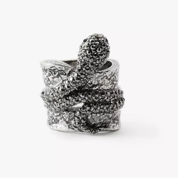 Zara | Jewelry | Zara Sparkling Snake Ring | Poshmark